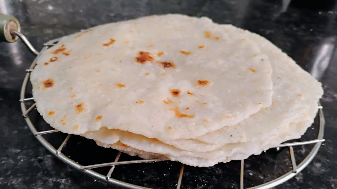 Rice Flour Roti / Bhakri | Gluten Free Chapati | चावल के आटे की रोटी ...