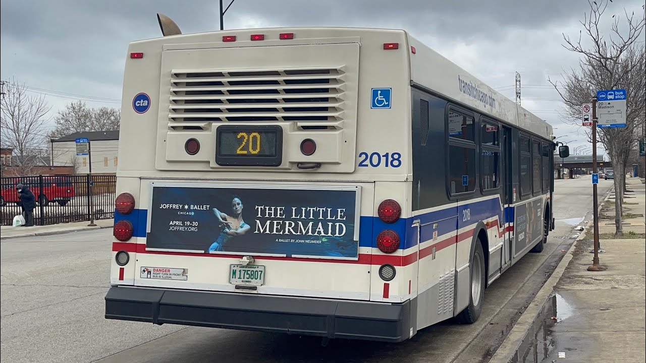 Ride On The 2009 CTA New Flyer D40LF Bus 2018 On Rt 20 Madison From ...