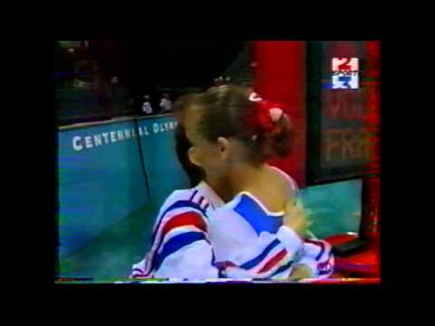 Emilie VOLLE (FRA) UB - 1996 Atlanta Olympics Team Optionals - YouTube