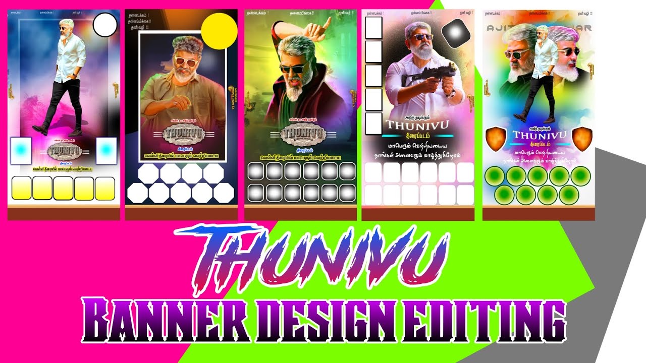 Thunivu banner editing design group banner design editing - YouTube