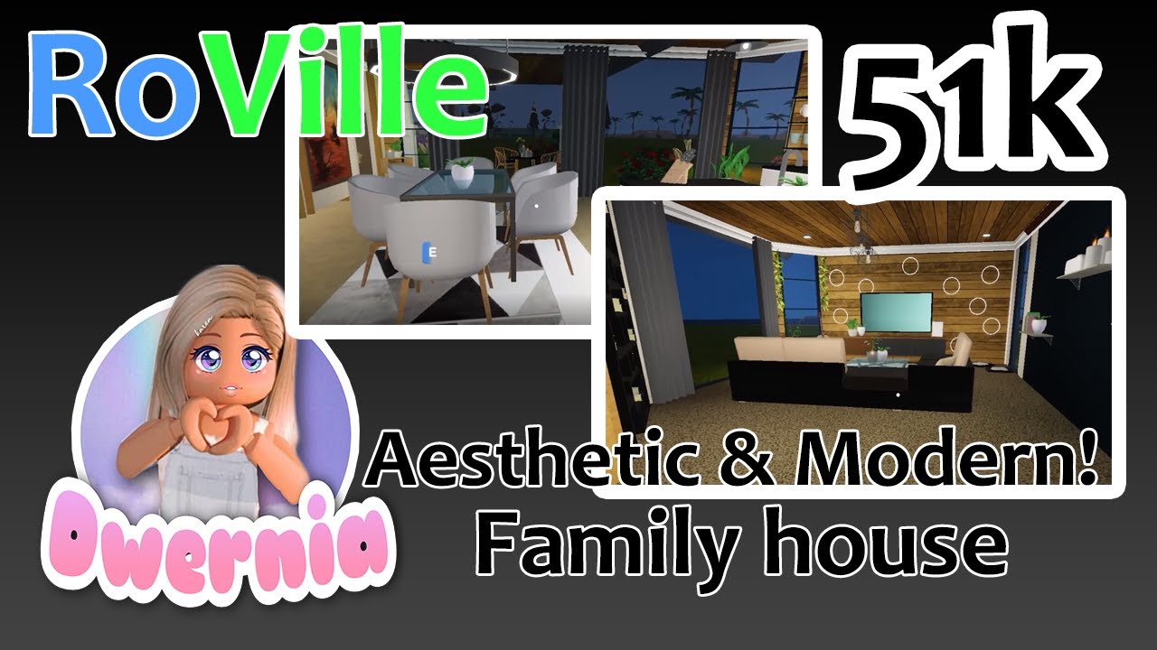 Roville aesthetic and modern family House for sale 51k! Roblox game ...