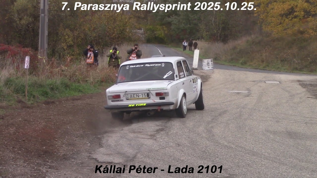 Kállai Péter - Lada 2101 7. Parasznya Rallysprint 2025.10.25. - YouTube
