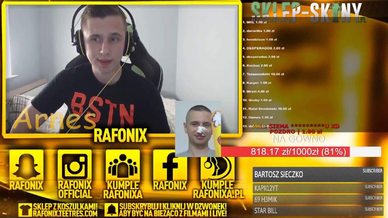 RAFONIX Liczy straty ze sobotniego live,Nic nie pamięta - YouTube
