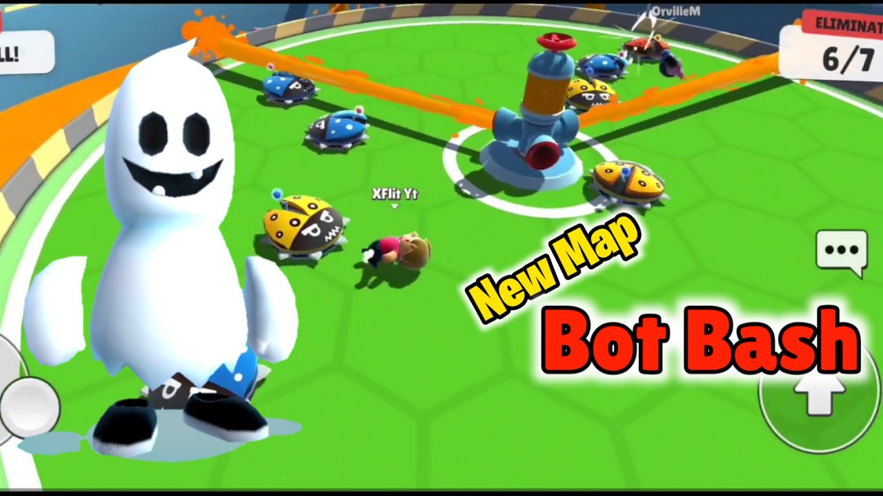 Stumble Guys New Map Gameplay | New Map Bot Bash Gameplay #newupdate #stumbleguys - YouTube