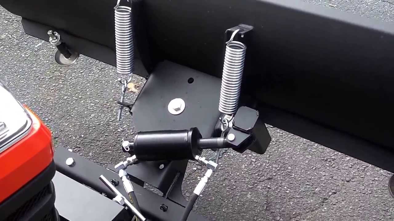 Kubota BX 2370 with Johnny Plow Sr - YouTube