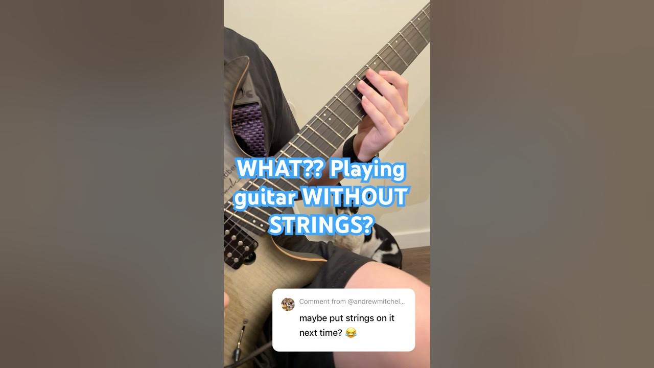 Playing guitar WITHOUT STRINGS? #shorts #guitar #guitarsolo - YouTube