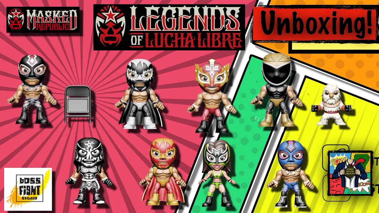 Luchacitos Mini-Figuras de las Lucha Libre de Boss Fight Studios ...