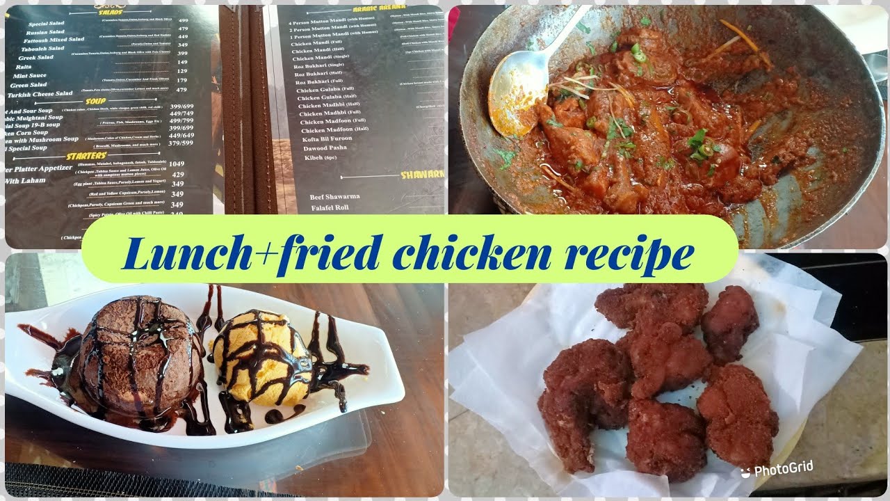 Fried chicken 🐔+Lunch enjoyment - YouTube