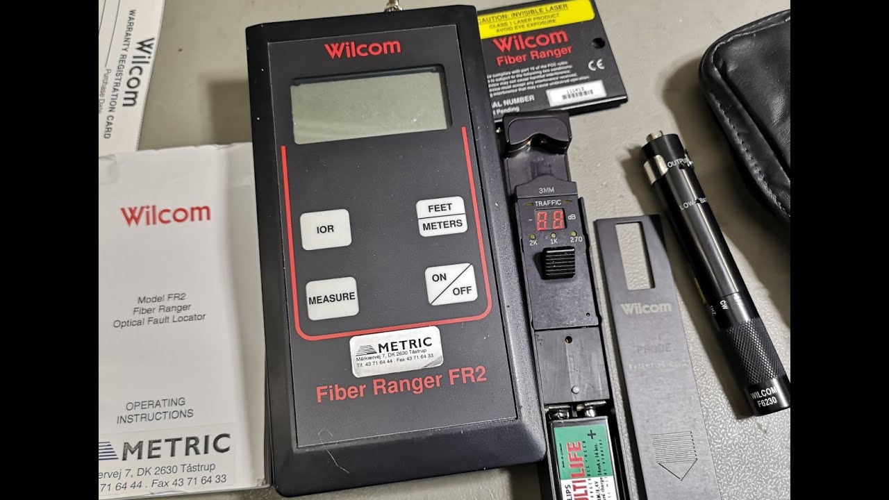 Wilcom Optical Fiber Ranger FR2 F6222 F6230 test teardown - YouTube