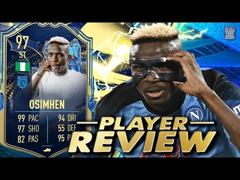 97 TEAM OF THE SEASON OSIMHEN PLAYER REVIEW! - TOTS - FIFA 23 Ultimate ...