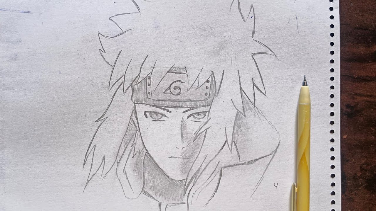 How to Draw Minato Namikaze with Pencil l Real-time Drawing tutorial ...