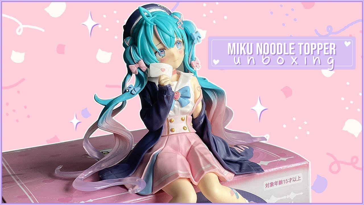 🌸 Hatsune Miku Sakura Shiroi Noodle Topper unboxing | the most kawaii ...