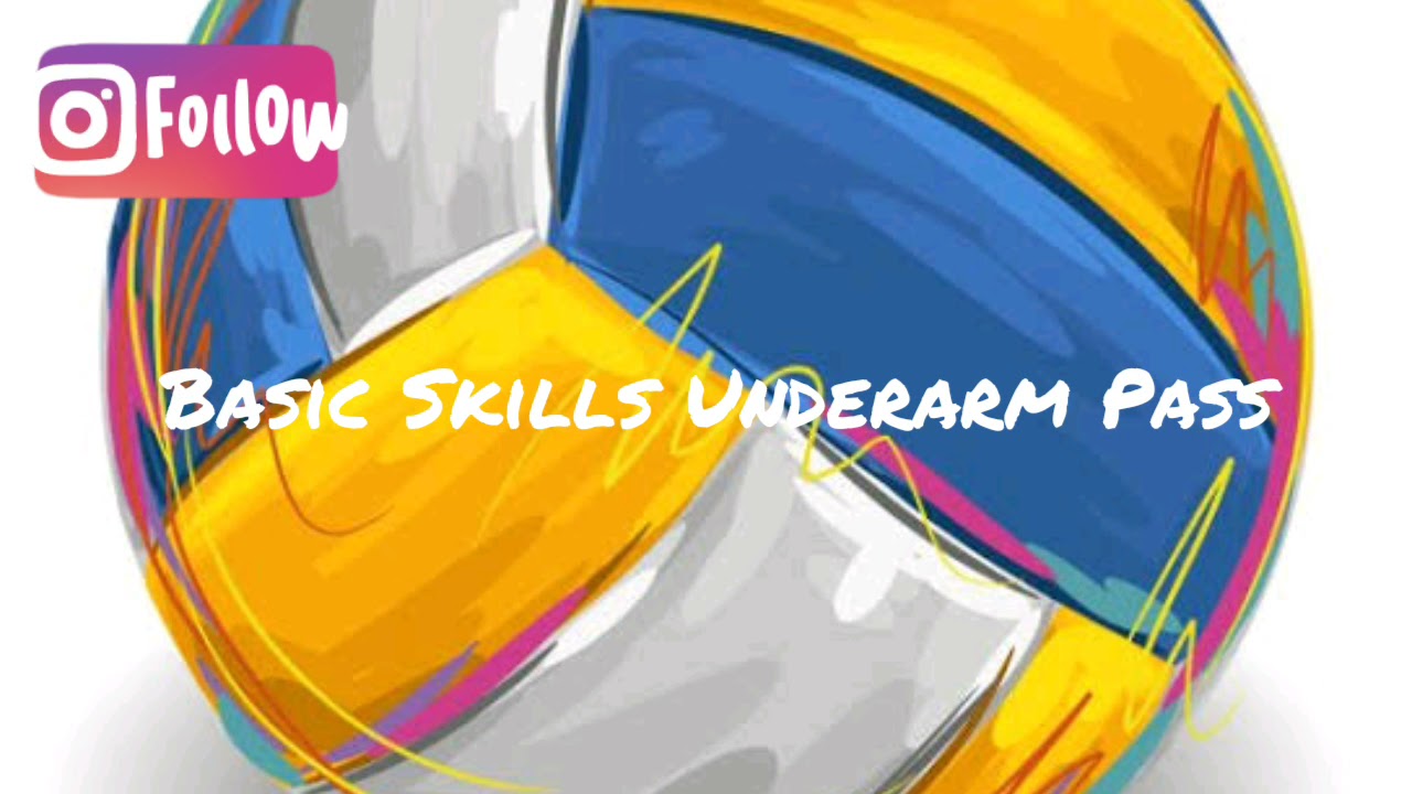 Basic Skills VolleyBall Underarm Pass - YouTube