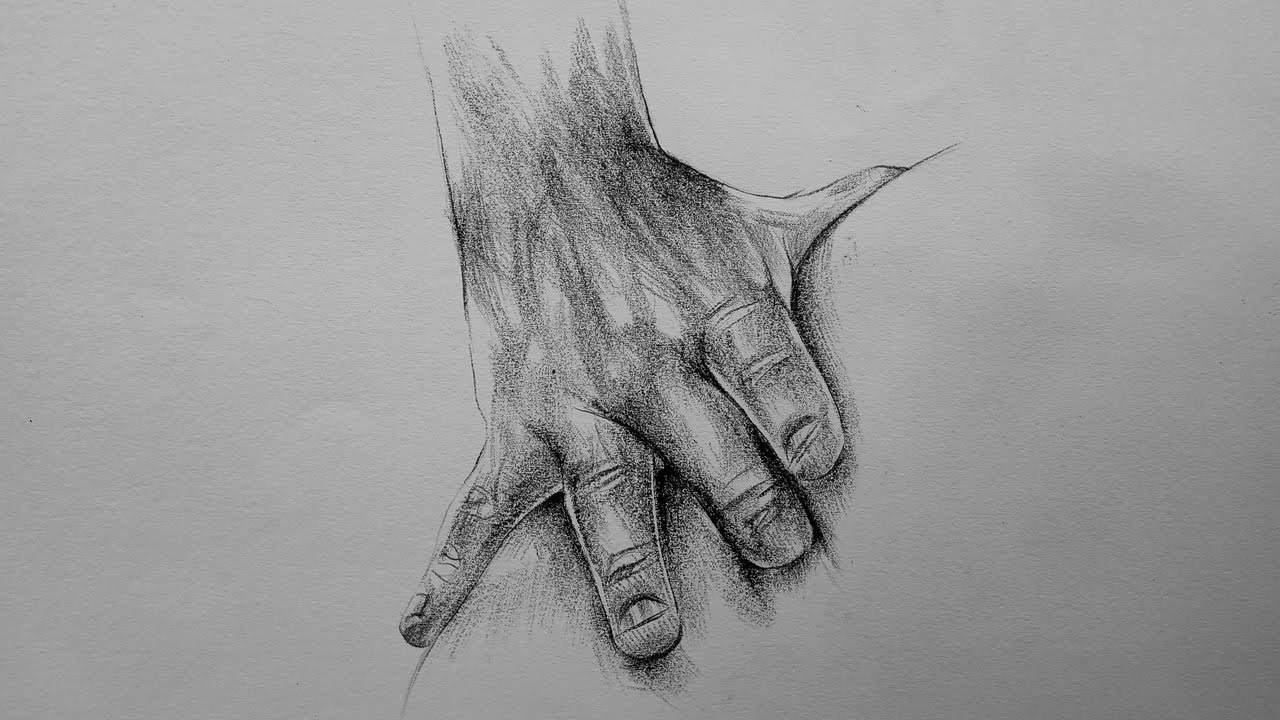 Drawing Hand | Pencil Sketch - YouTube