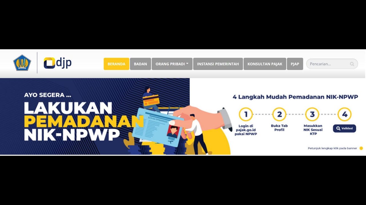 viral! CARA MUDAH PEMADANAN VALIDASI NIK JADI NPWP BAGI WAJIB PAJAK ...