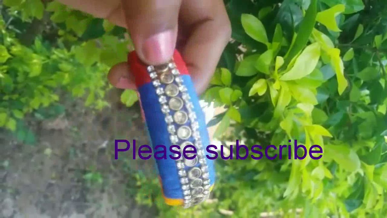 How to Make Multi color Silk Thread Bangle // Designer Bangles Making Tutorial - YouTube