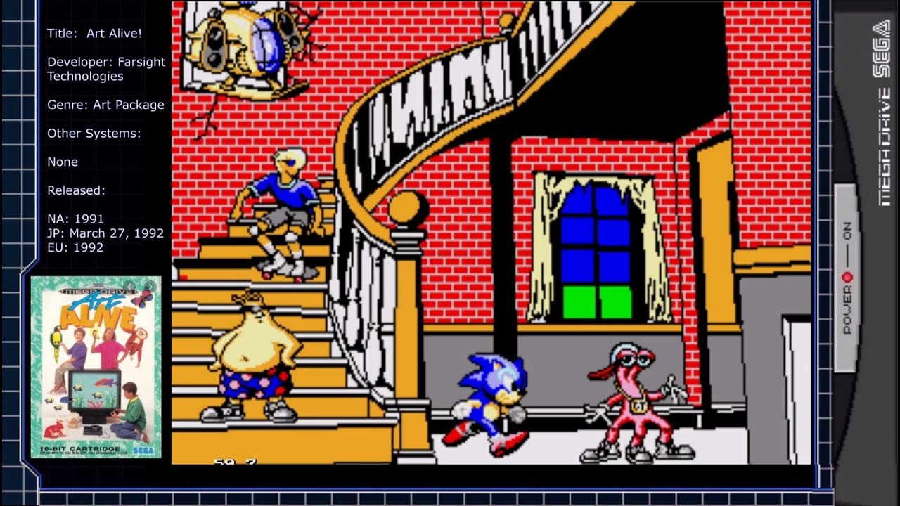 Art Alive! Review | Sega Mega Drive / Genesis A-Z Review / Lets Play ...