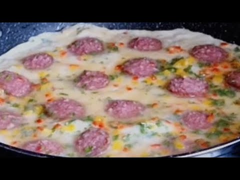 🍽️Quick breakfast Recipe// Sausage omolette//Sosiso iryoshya umureti ...