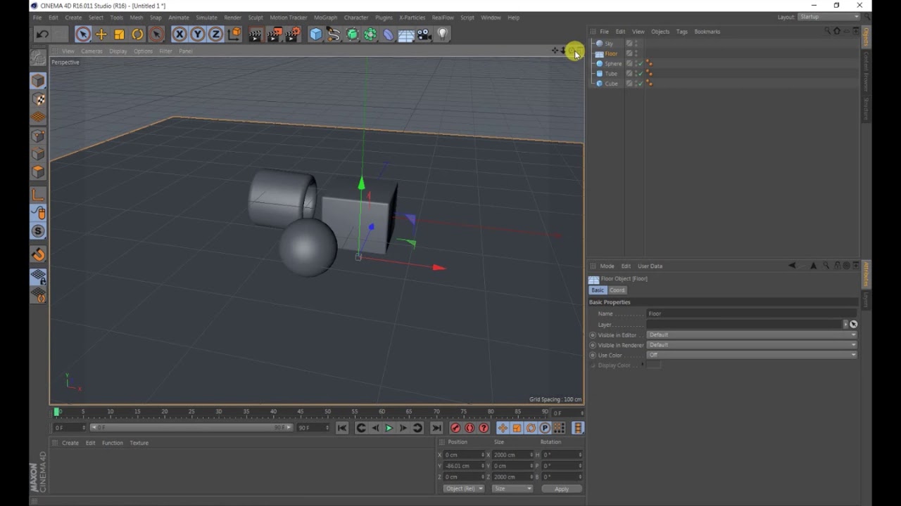 CREATING BASIC SHAPE WITH HDRI REFLECTION IN CINEMA 4D R16 - YouTube