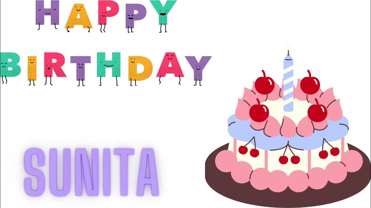 Happy birthday Sunita || happy birthday animated video - YouTube
