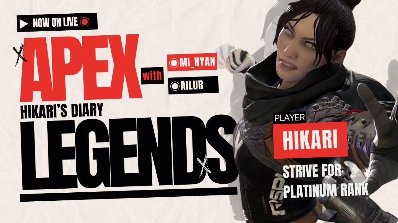 【APEX】目指せプラチナ レイス修行編 with AiluR/Mi-Nyan #7 - YouTube
