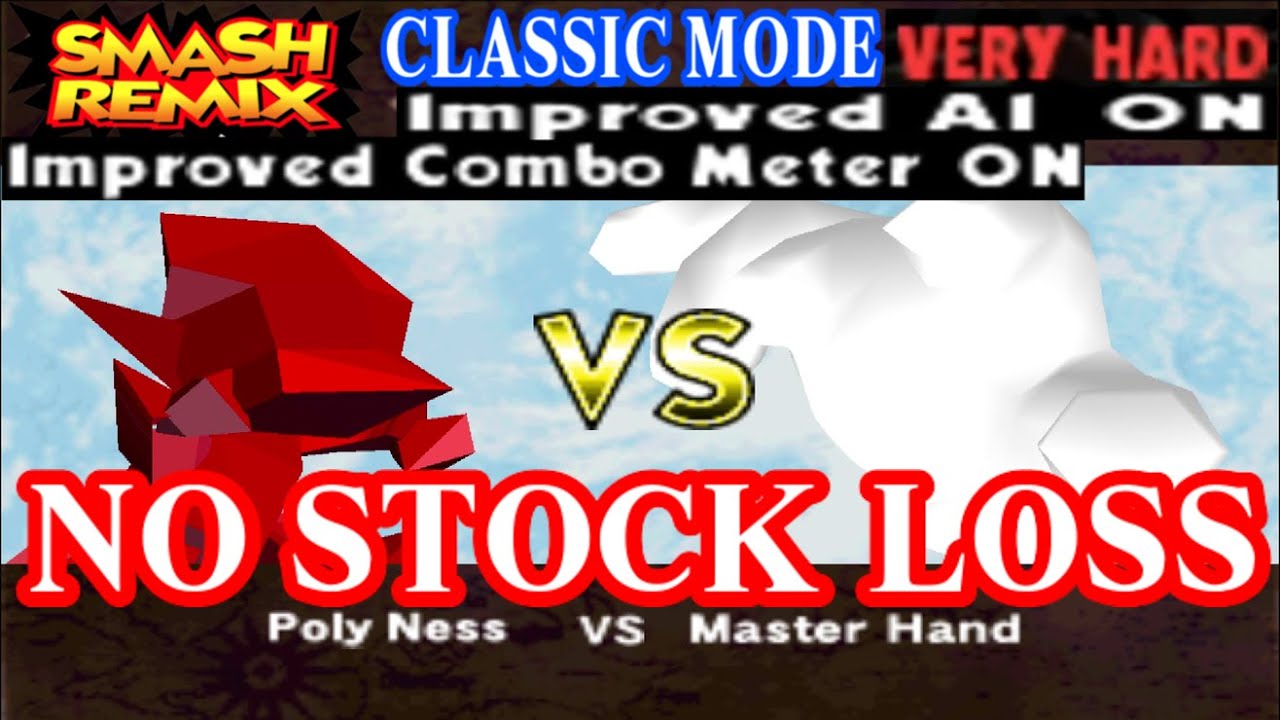 Smash Remix - Classic Mode Gameplay with Polygon Ness (VERY HARD) No ...