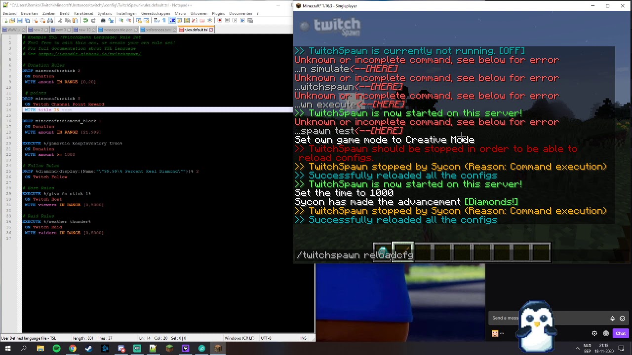 setting up TwitchSpawn for some fun times - YouTube