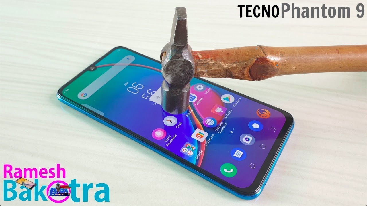 Tecno Phantom 9 Screen Scratch Test - YouTube
