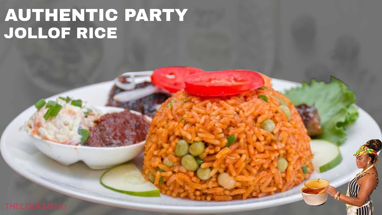 How to COOK the Perfect PARTY JOLLOF RICE with Fried CHICKEN/The Cook ...