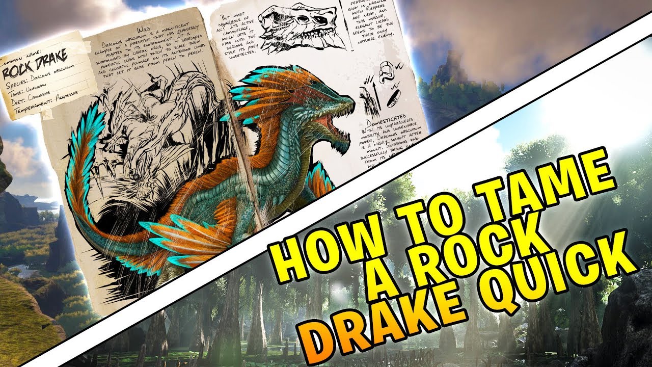 HOW TO TAME A ROCK DRAKE IN 30 MINUTES! - ARK SURVIVAL EVOLVED ...
