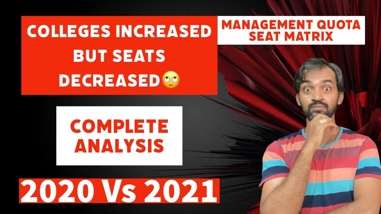 Management quota seat matrix analysis | TN Medical Selection 2021 - YouTube