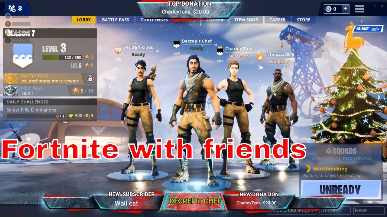 Fortnite with friends - YouTube