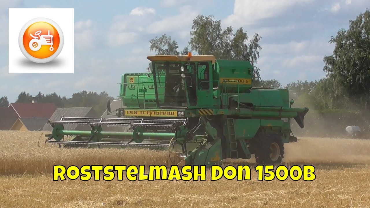 Harvest 2019 | Rostselmash Don 1500B combine harvesting barley - YouTube