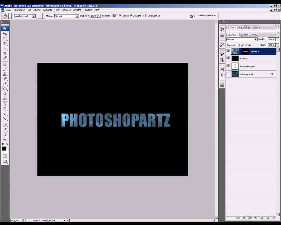 Bild in Text - Photoshop Tutorial Basic - YouTube