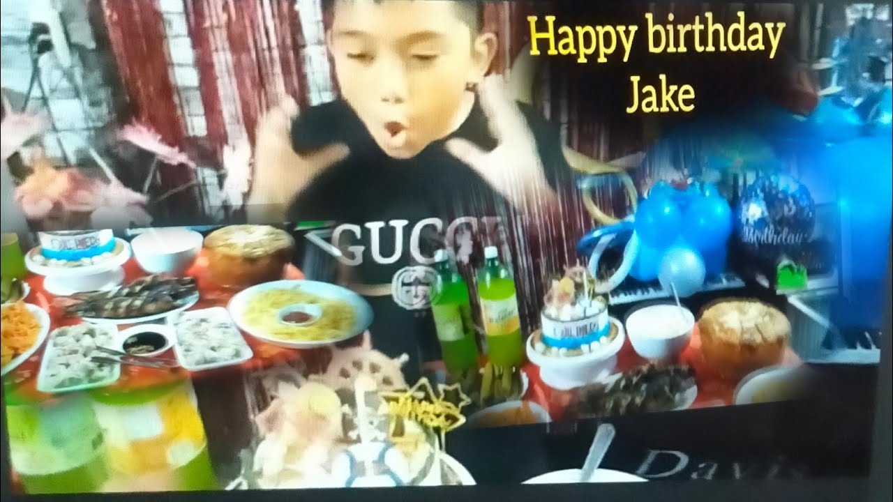 Happy Birthday Jake Celebration at Home with Family - YouTube
