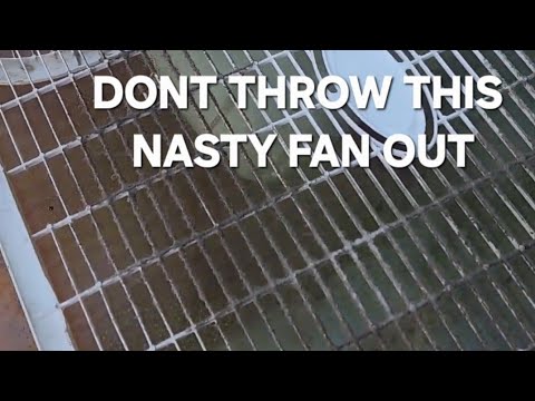 How to clean a box fan - YouTube