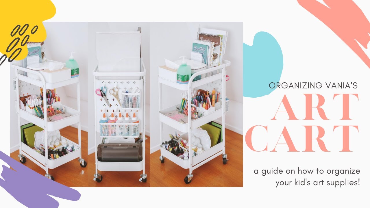 How To Organize an ART CART | For Every Mommy - YouTube