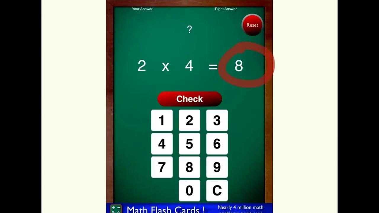 Math Flash Cards app - YouTube