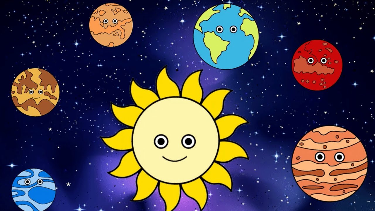 How to draw, color and paint Planets & Solar System Art videos for Kids ...