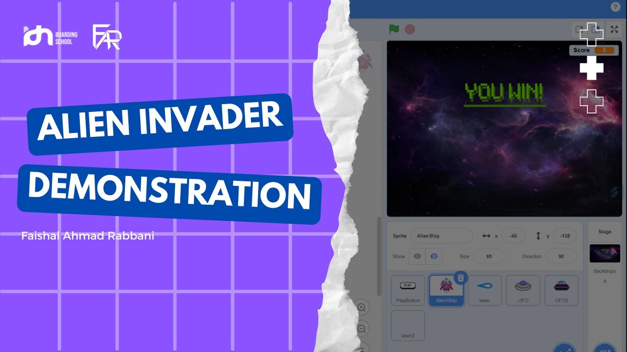 Review/Demonstration Alien Invader // Scratch - Faishal Ahmad Rabbani ...