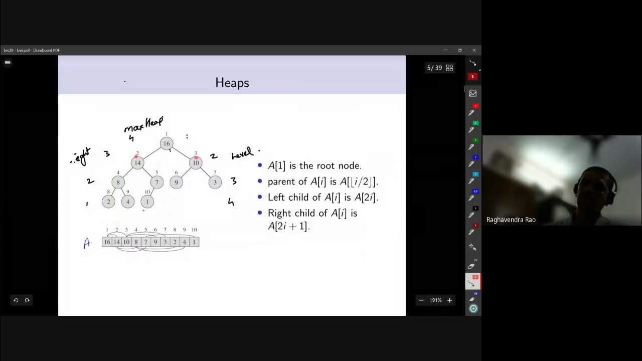 CS5800 ADSA | Lec 28 | Heap data structure– part 1 - YouTube