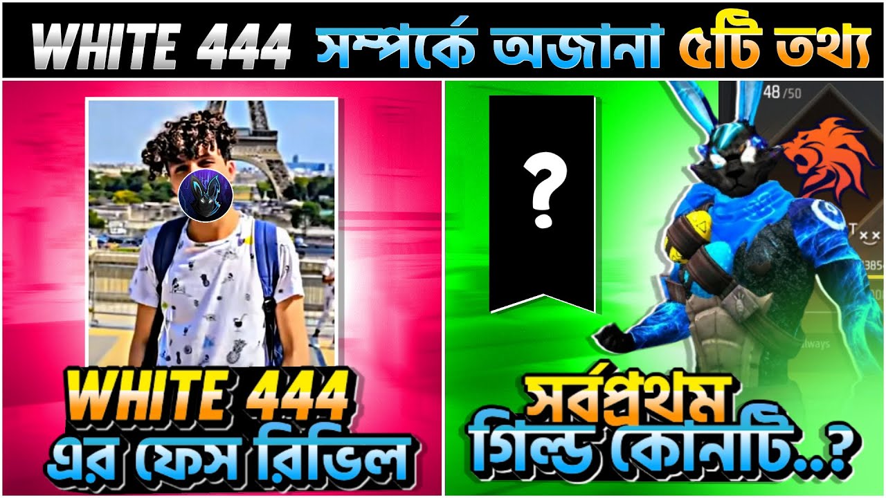 White 444 দেখতে কেমন?| সর্বপ্রথম কোন গিল্ডে ছিলো ? | White 444 Unknown ...
