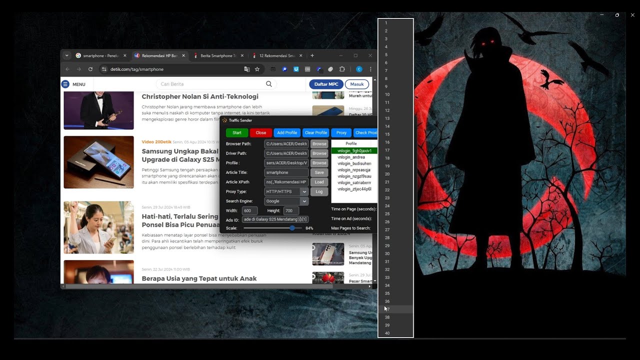 Cara Penggunaan Traffic Sender - YouTube