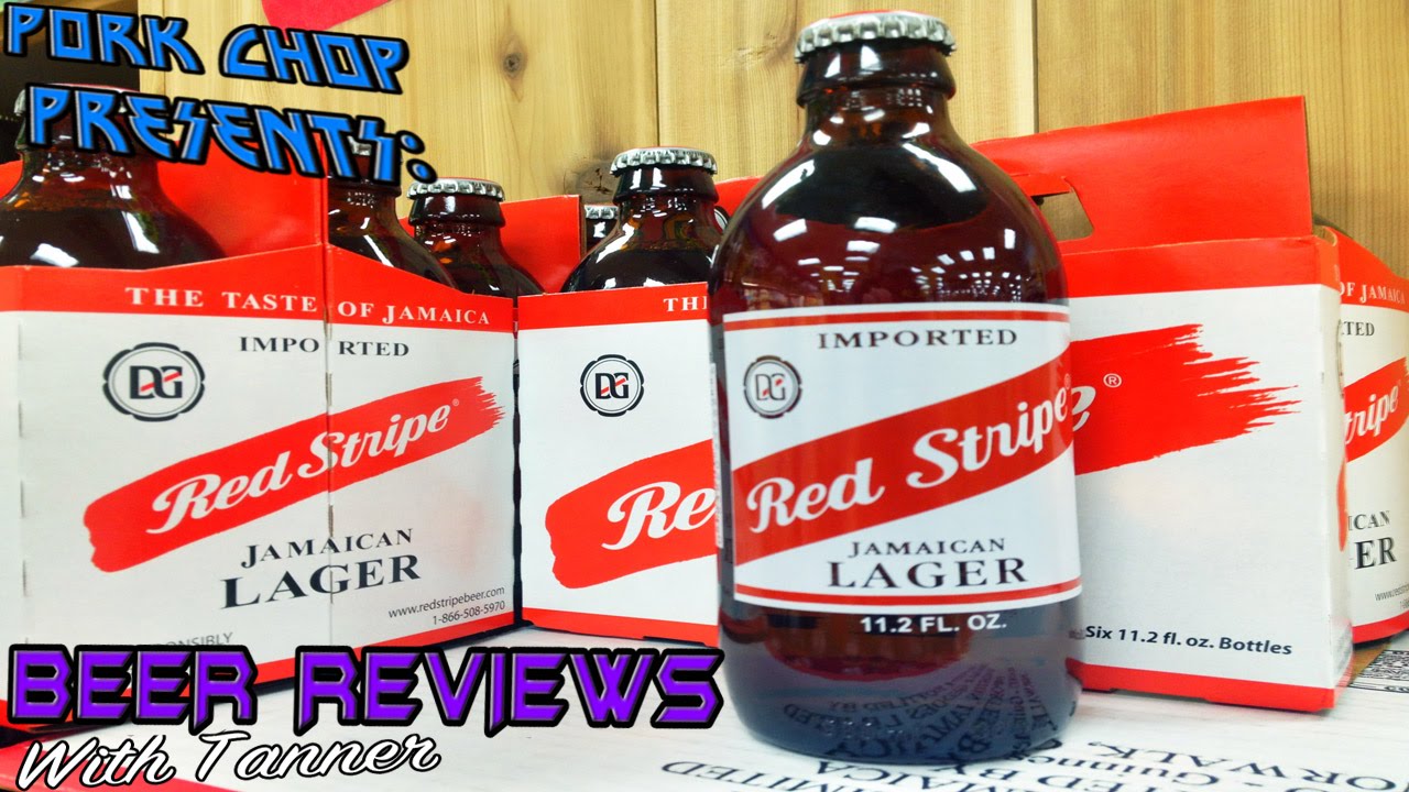Pork Chop Presents: Beer Reviews with Tanner: Red Stripe Beer - YouTube