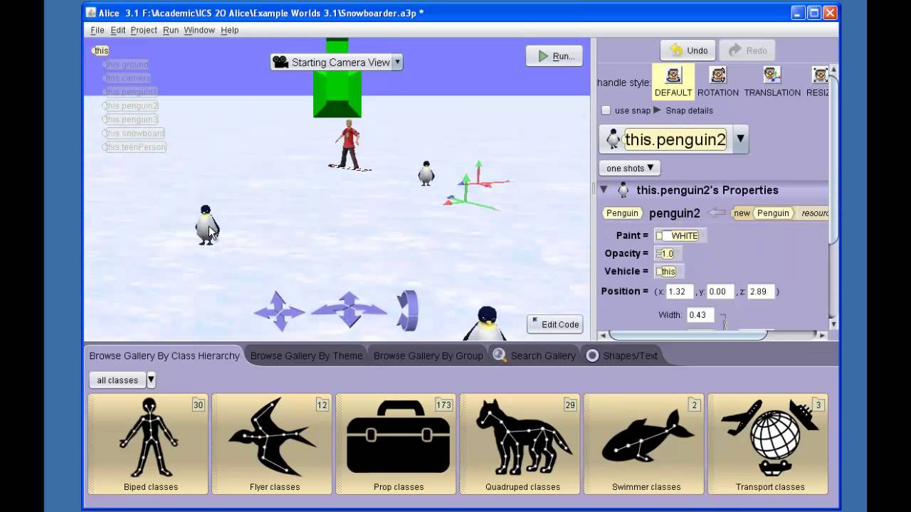 RCI ICS 2O Alice 3 - Lesson 6: Object Markers - YouTube