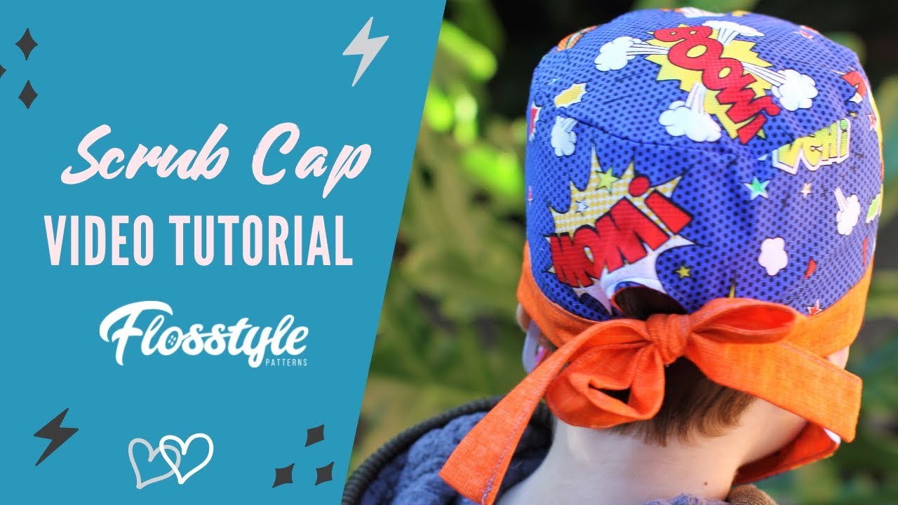 Scrub Cap Sew Along Video Tutorial Day 1 - YouTube