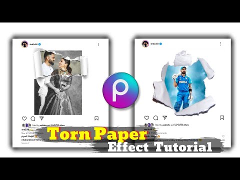 How to create torn paper effect ? | PicsArt Editing Tutorial 😍| Photovibes 🤟 - YouTube