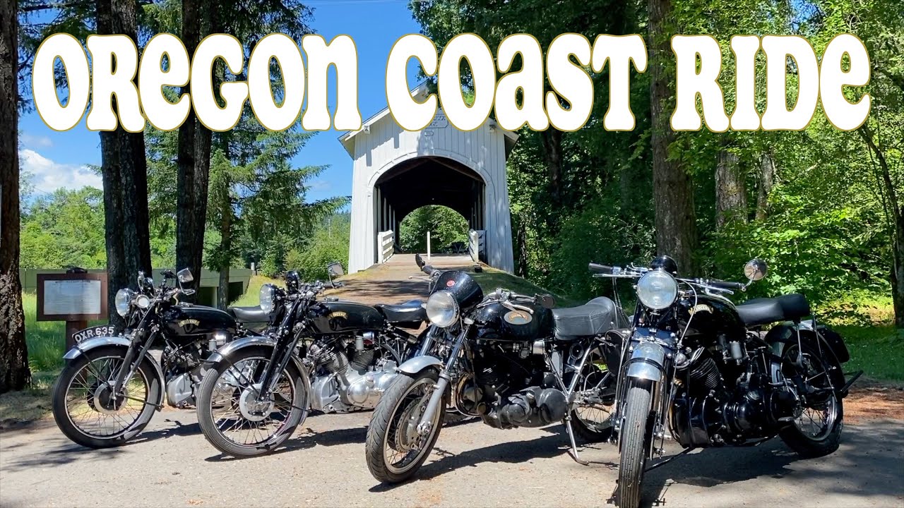 4 Vincent Motorcycles - ride to the beautiful Oregon coast - YouTube