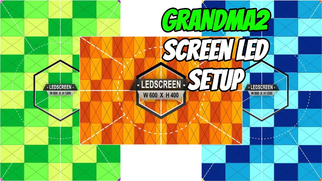 GRANDMA2 SCREEN LED SETUP - YouTube