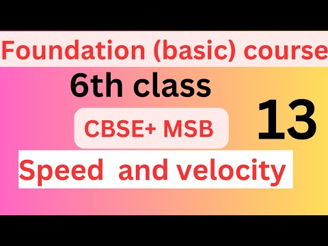 speed and velocity||speed and velocity class 6||speed and velocity ...